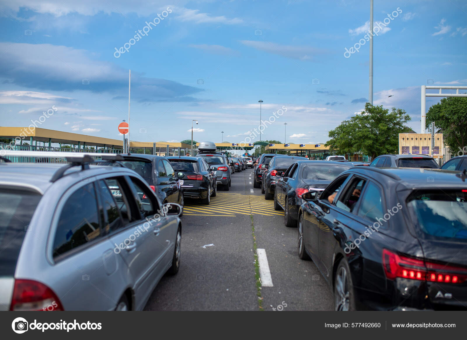 Horgos Serbia June 2022 Traffic Jams Horgos Border Crossing Serbia ...