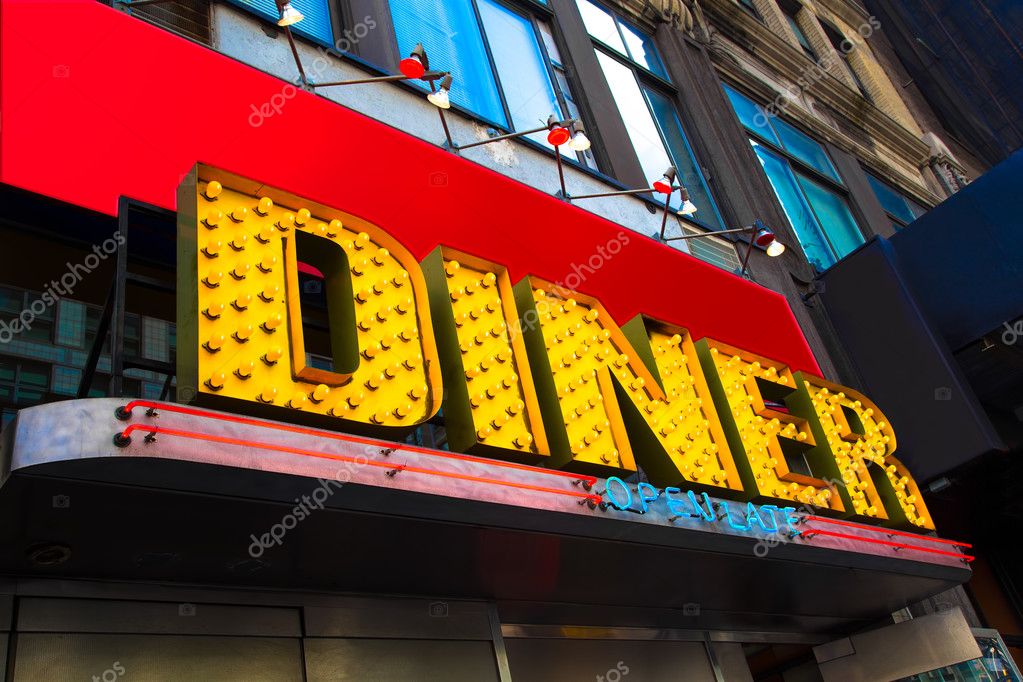 Diner Sign — Stock Photo © littleny #29565445