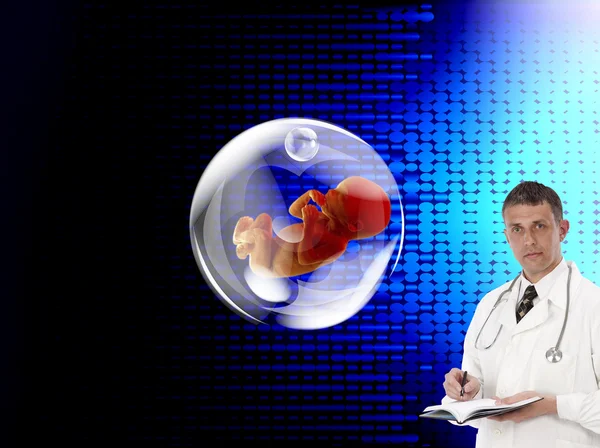 The cloning . Medical research in the genetics of the future Stock ...