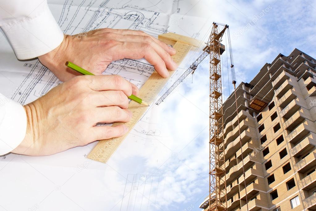Engineering Designing of buildings and constructions — Stock Photo ...