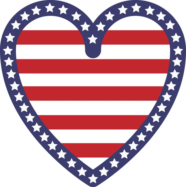 9,126,287 American flag heart Vector Images | Depositphotos