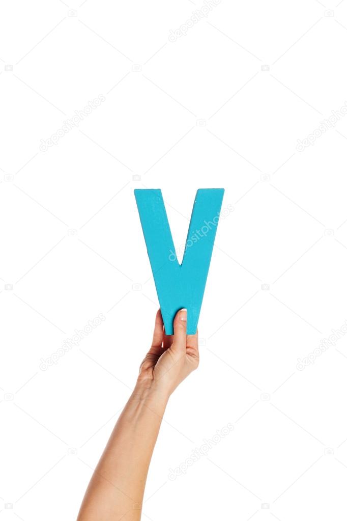 Hand holding up the letter V from the bottom Stock Photo by ©nelka7812 ...