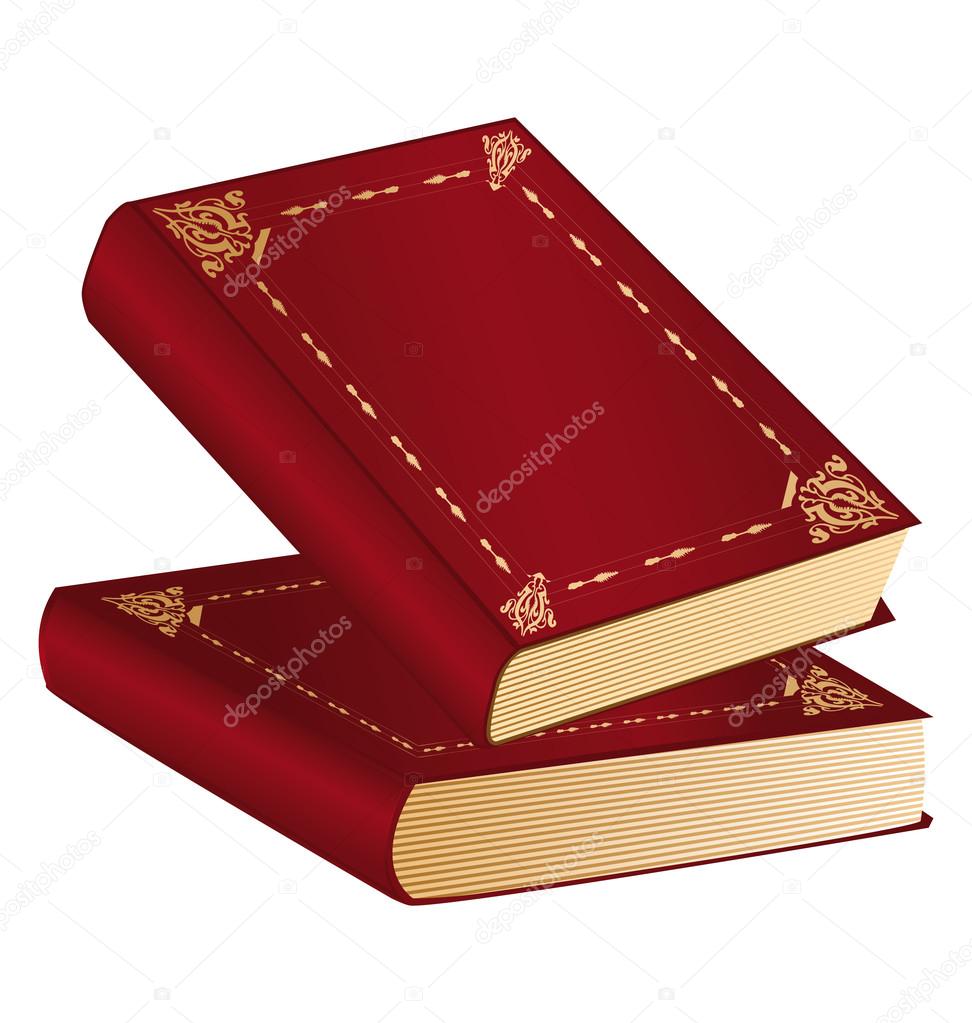 Dos libros vector ilustración Vector de stock #12048015 de ©Albachiaraa