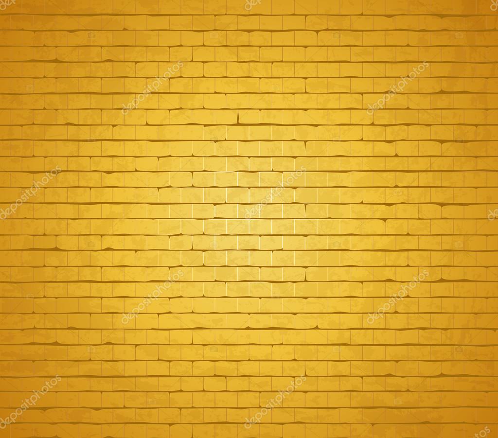 Yellow commercial brick wall background. — Stock Vector © Albachiaraa ...