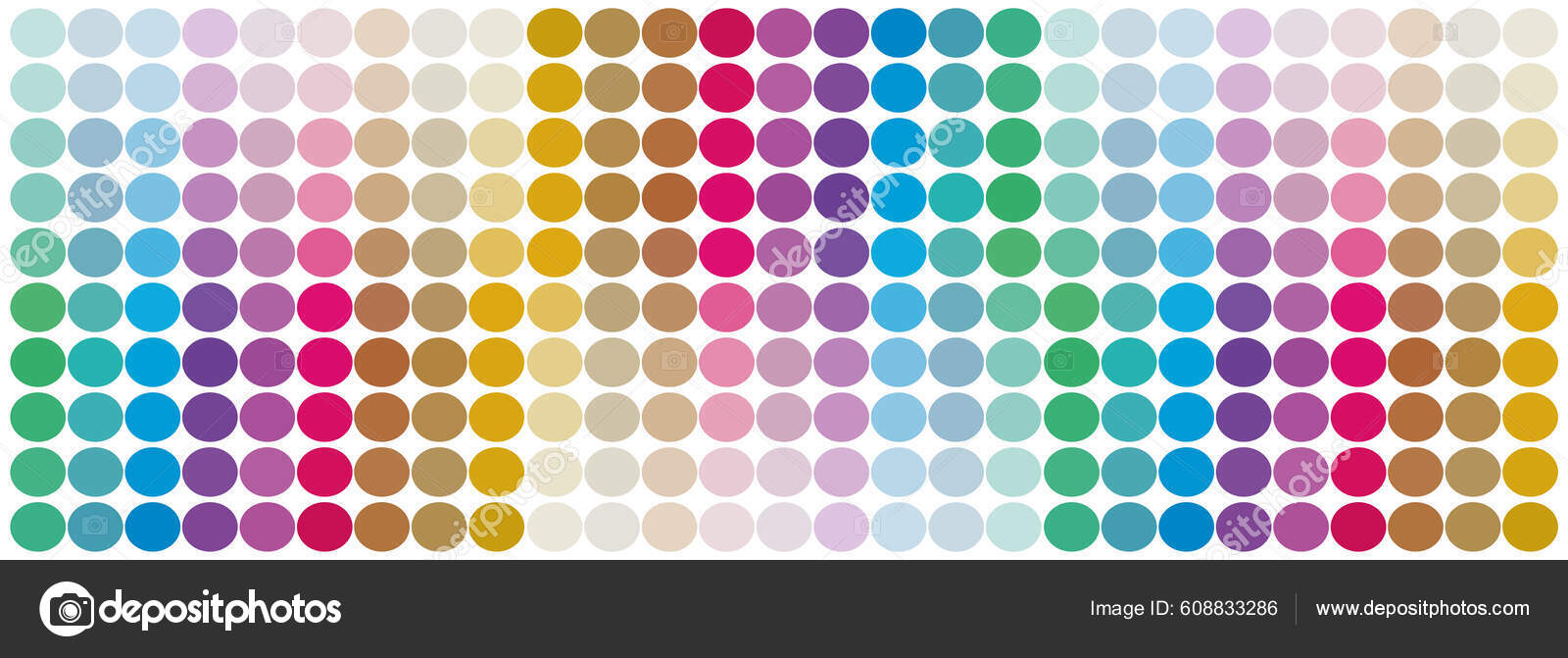 Color Guide Dots Banner Vector Creative Background Illustration Stock ...