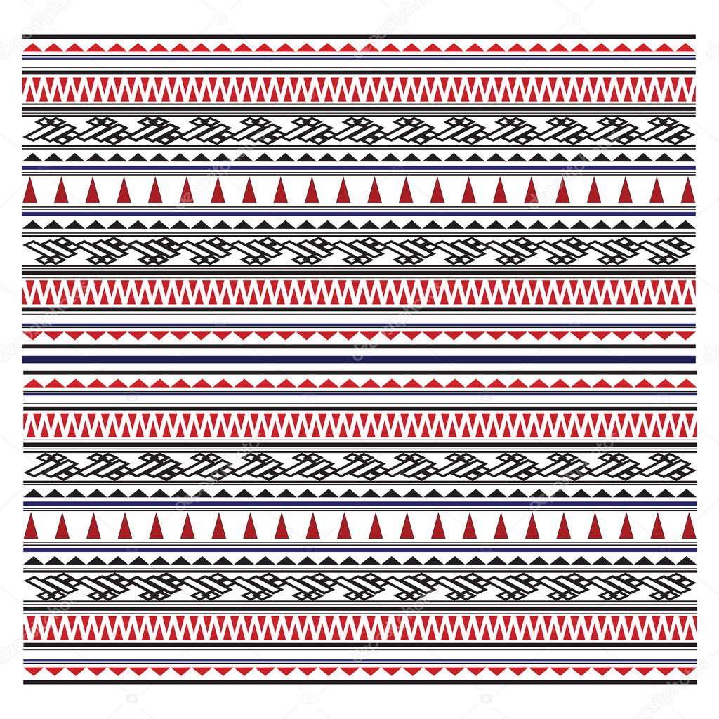 Ilustración del patrón de símbolos maoríes 2025