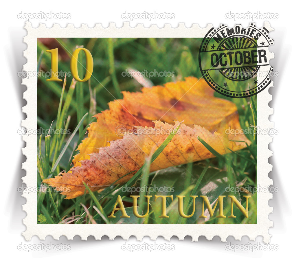 Label for seasonal ads or calendars stylized as post stamp — Stock ...