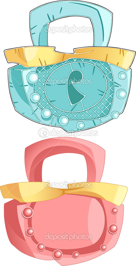 Two locks Stock Vector Image by ©Verzhy #16823875