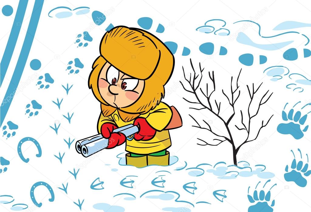 Footprints in the snow Stock Vector Image by ©Verzhy #47740919