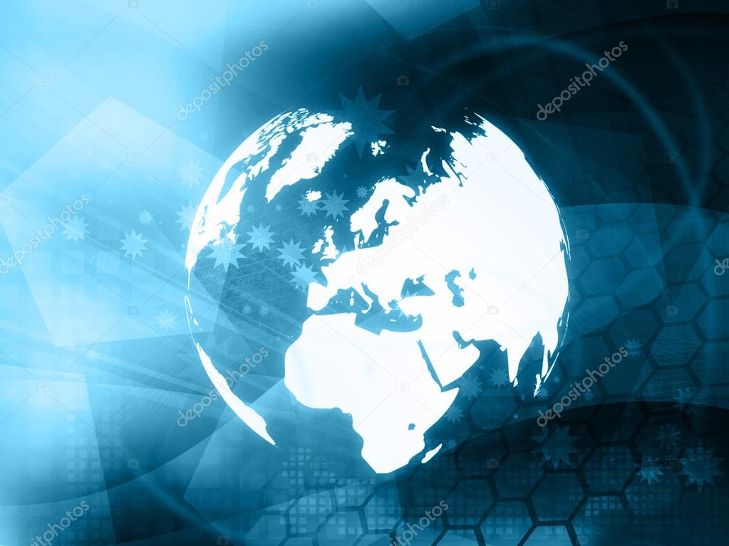 Europe map technology style Stock Photo by ©ilolab 14853569