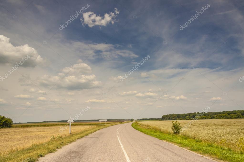 Empty rural route - Ukraine, Europe. Stock Photo by ©tomasz_parys 22004871