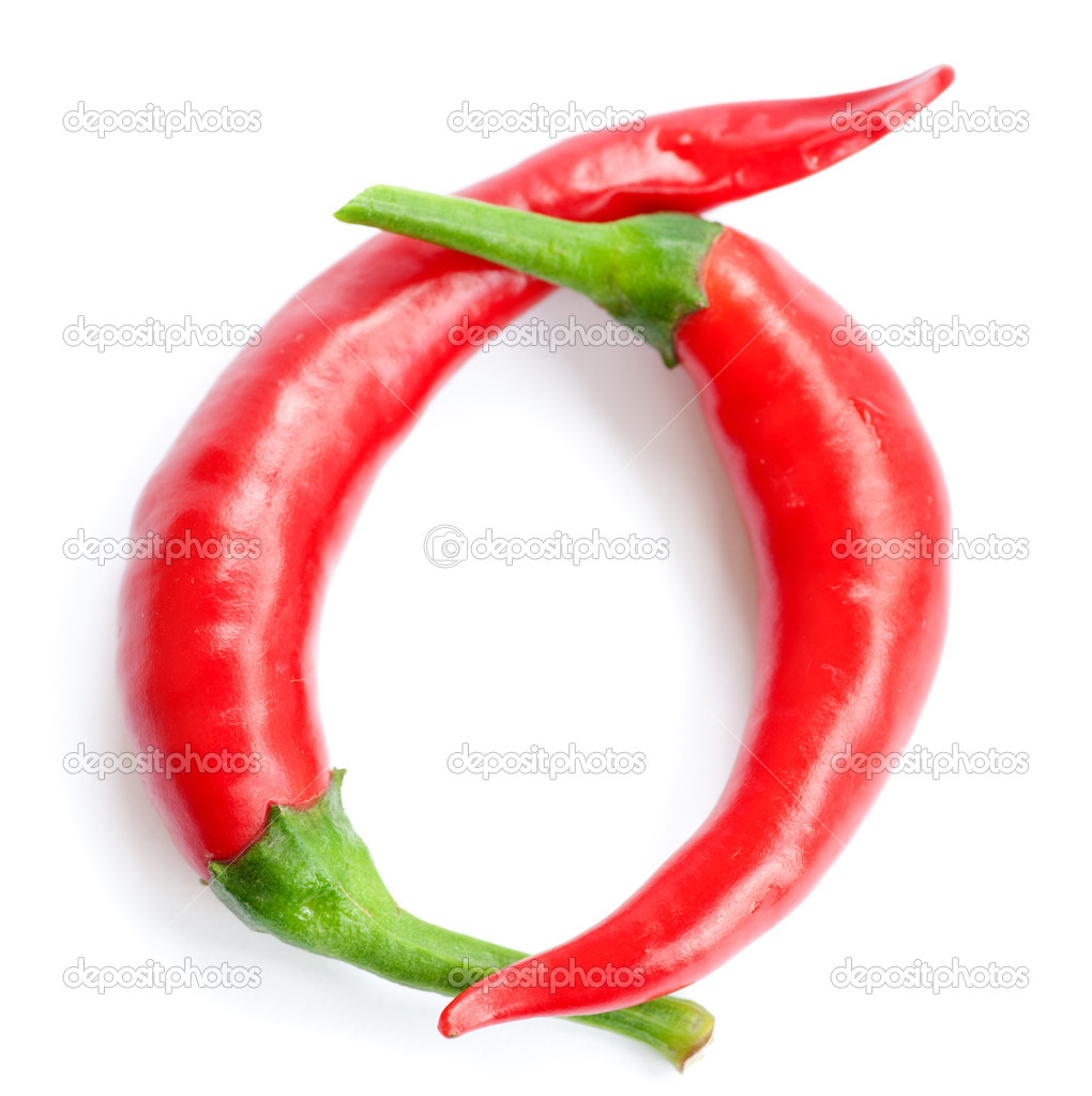 Two red chilli peppers — Stock Photo © yashabaker #12465309
