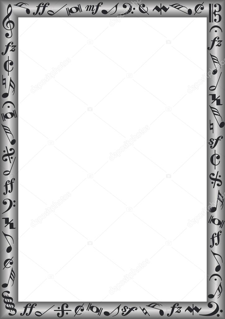 Border out of music signs and notes Stock Vector Image by ...