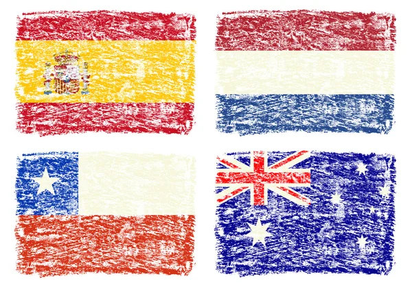 Crayon flag Stock Photos, Royalty Free Crayon flag Images | Depositphotos®