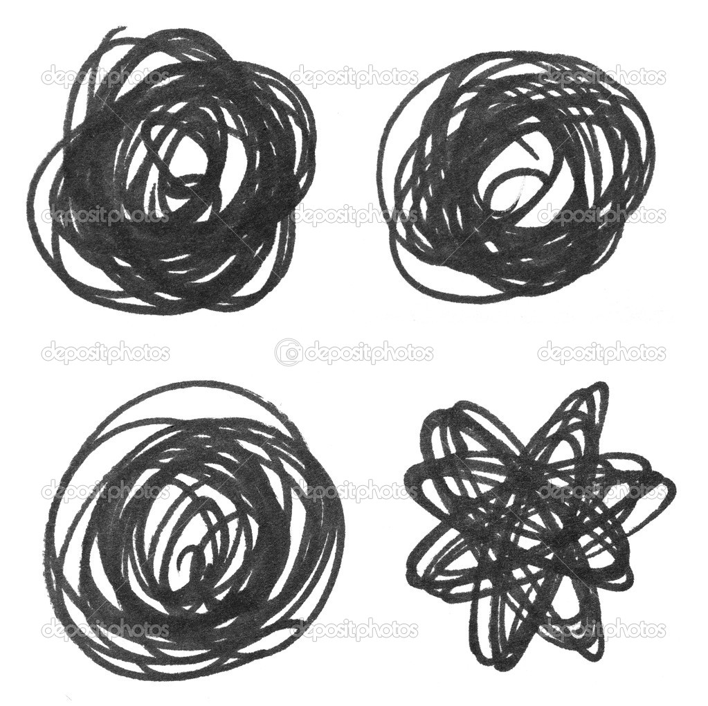 Messy black pen drawing — Stock Photo © prapass #43807997