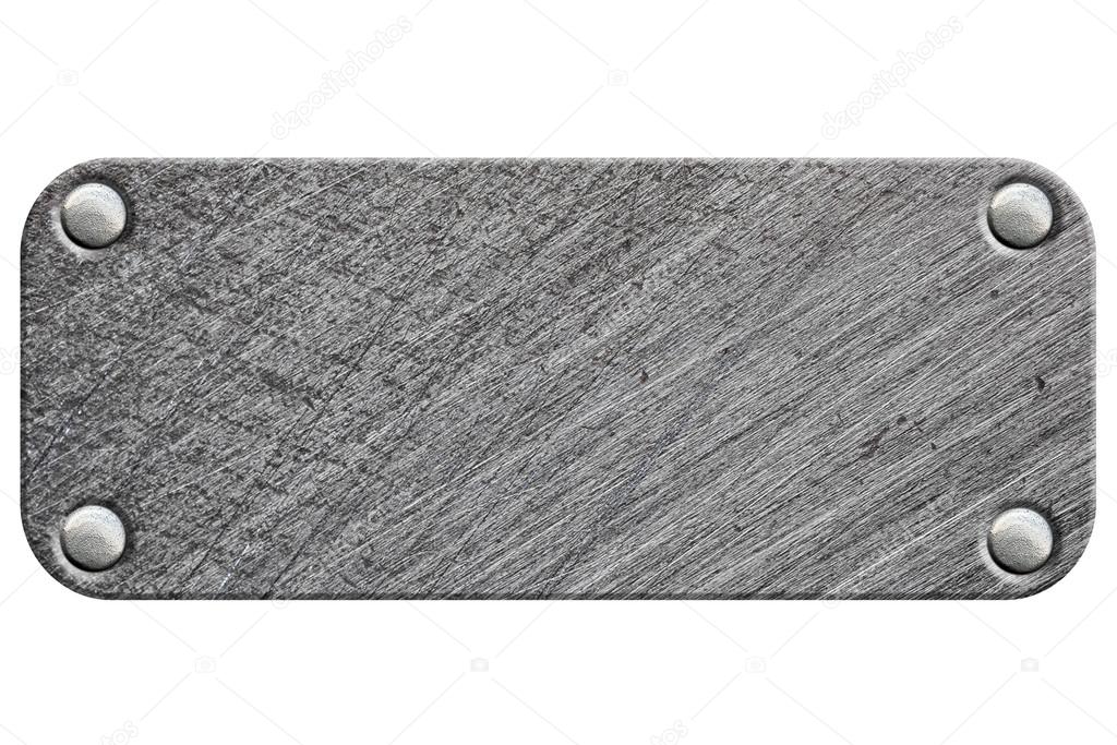 Scratched metal plate with rivets Stock Photo by ©Ensuper 13962629
