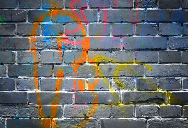 Graffiti brick wall - Stock Image - Everypixel