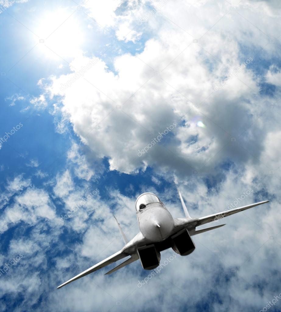 Fighter jet in the sky Stock Photo by ©Ensuper 32661935