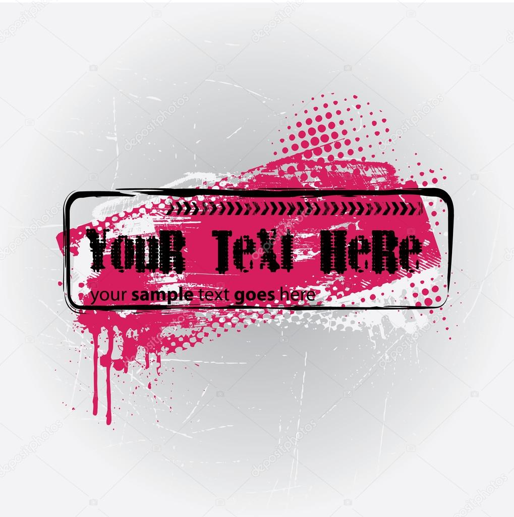 Emo Style Grunge Banner Stock Vector by ©medveh 28051717