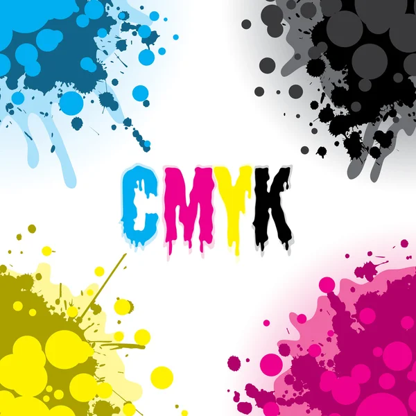 CMYK Splash Design Stock Vector Image by ©medveh #28068275