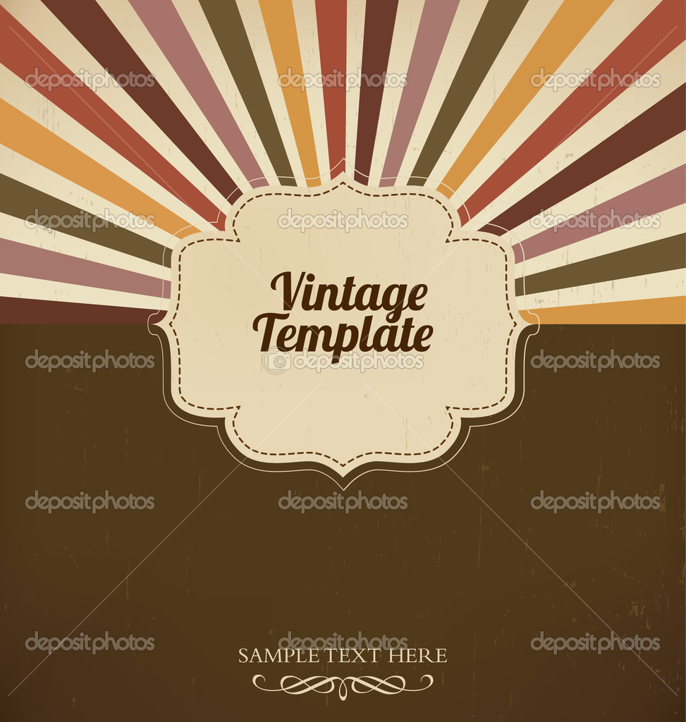 Vintage Design Template Stock Vector by ©medveh 28067381
