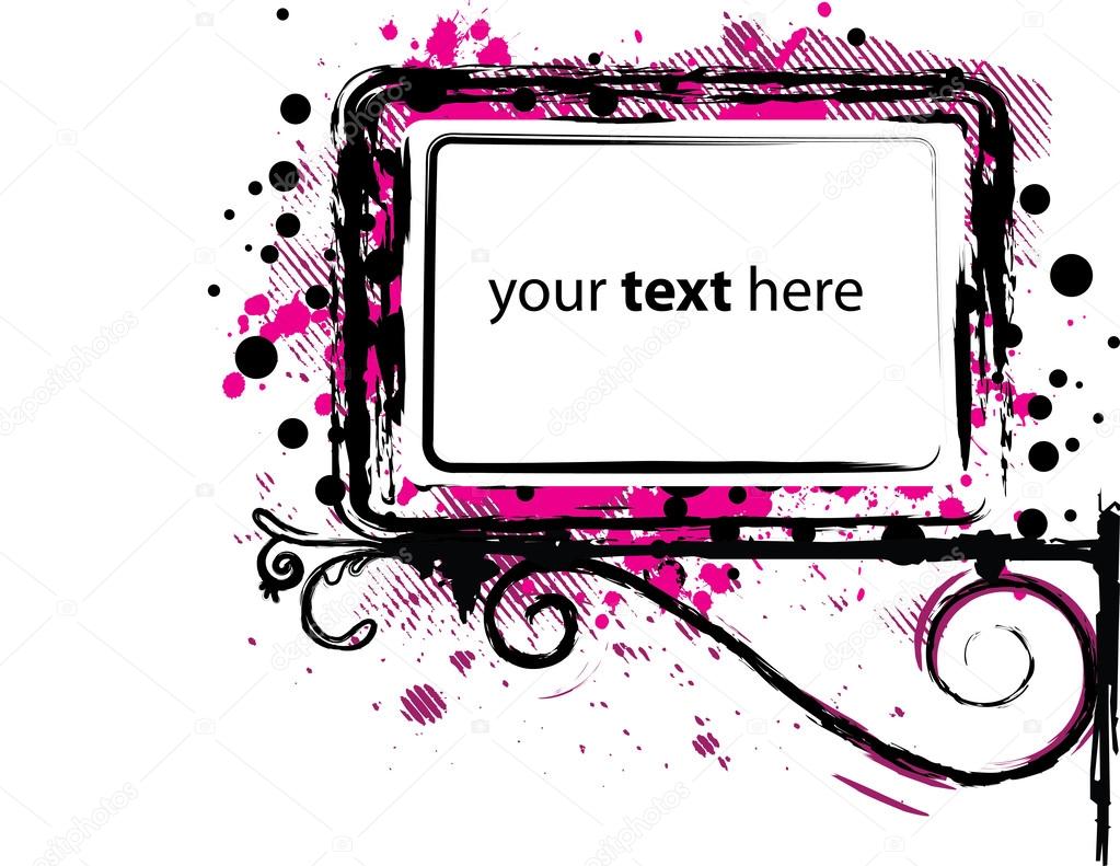 Emo Style Grunge Banner Stock Vector Image by ©medveh #28068501