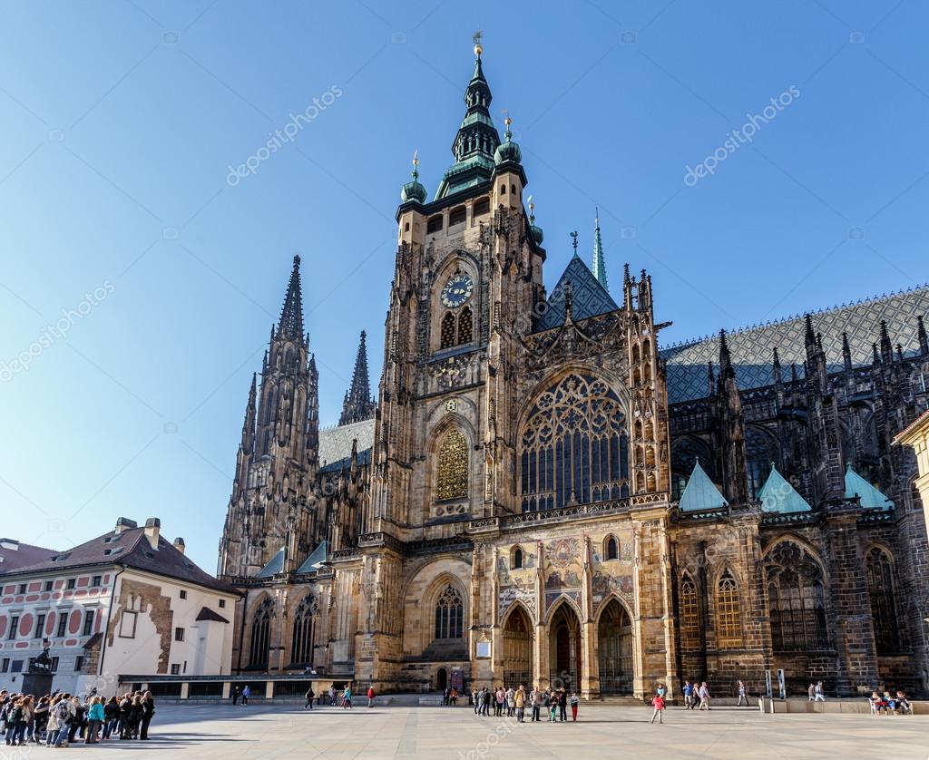 St. vitus cathedral in prague czech republic – Stock Editorial Photo ...