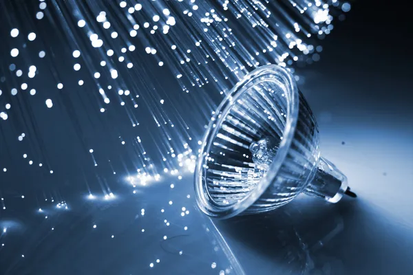 Security camera and Fiber optics background — Stock Photo © arcoss ...