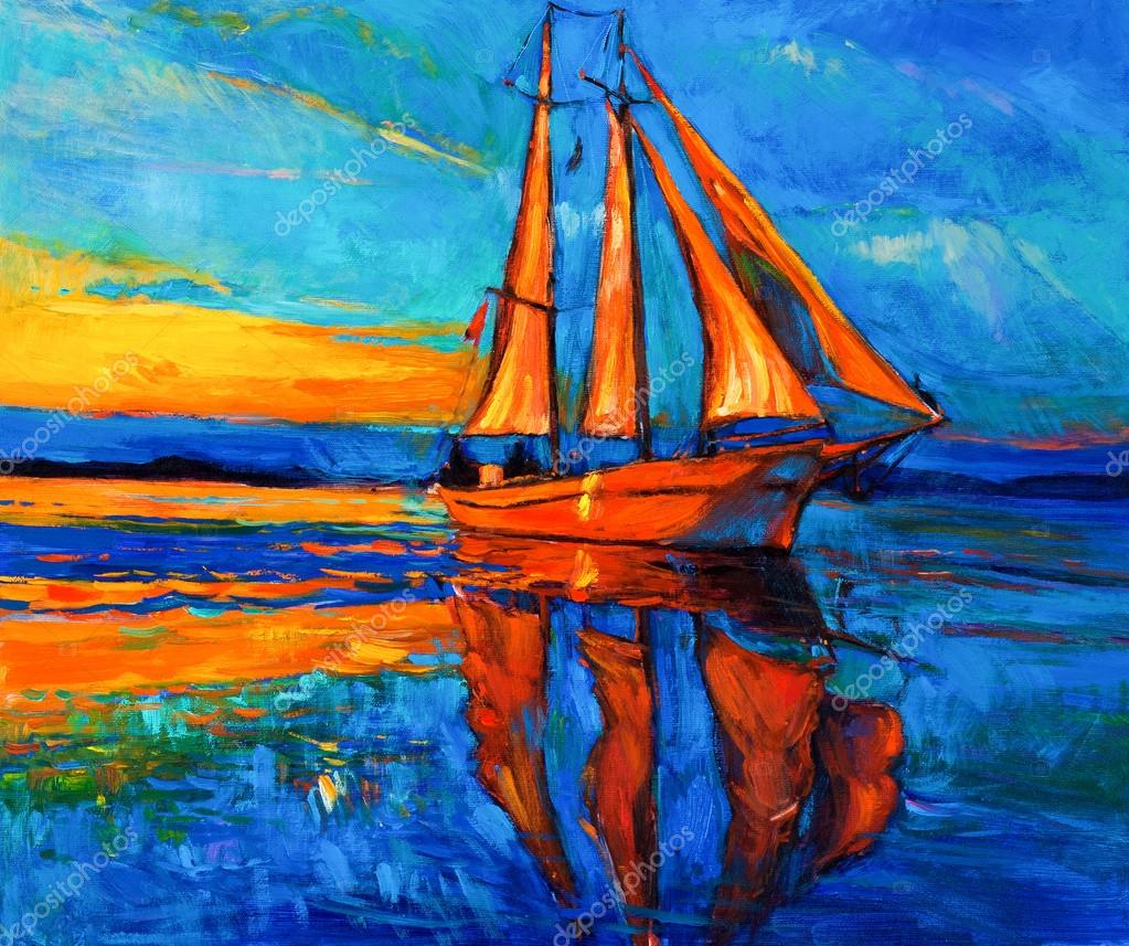 Barco de vela — Foto de stock © borojoint #34197023