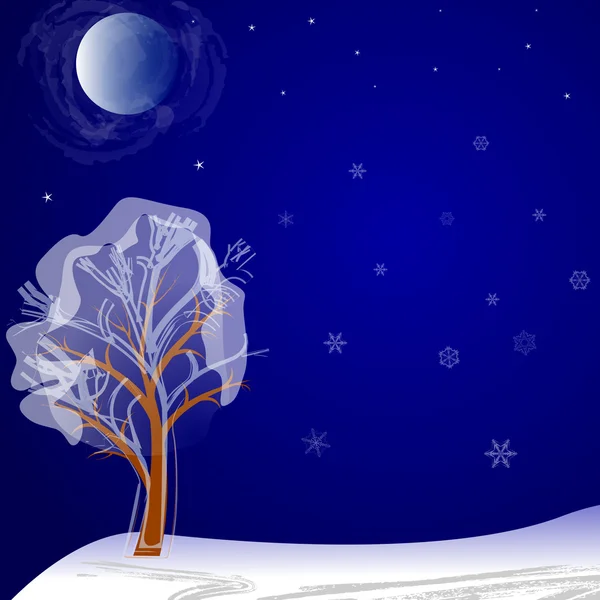 Cold Winter Night Clipart