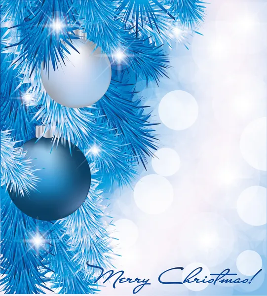 Blue christmas card, vector illustration Stock Vector Image by ©CaroDi ...
