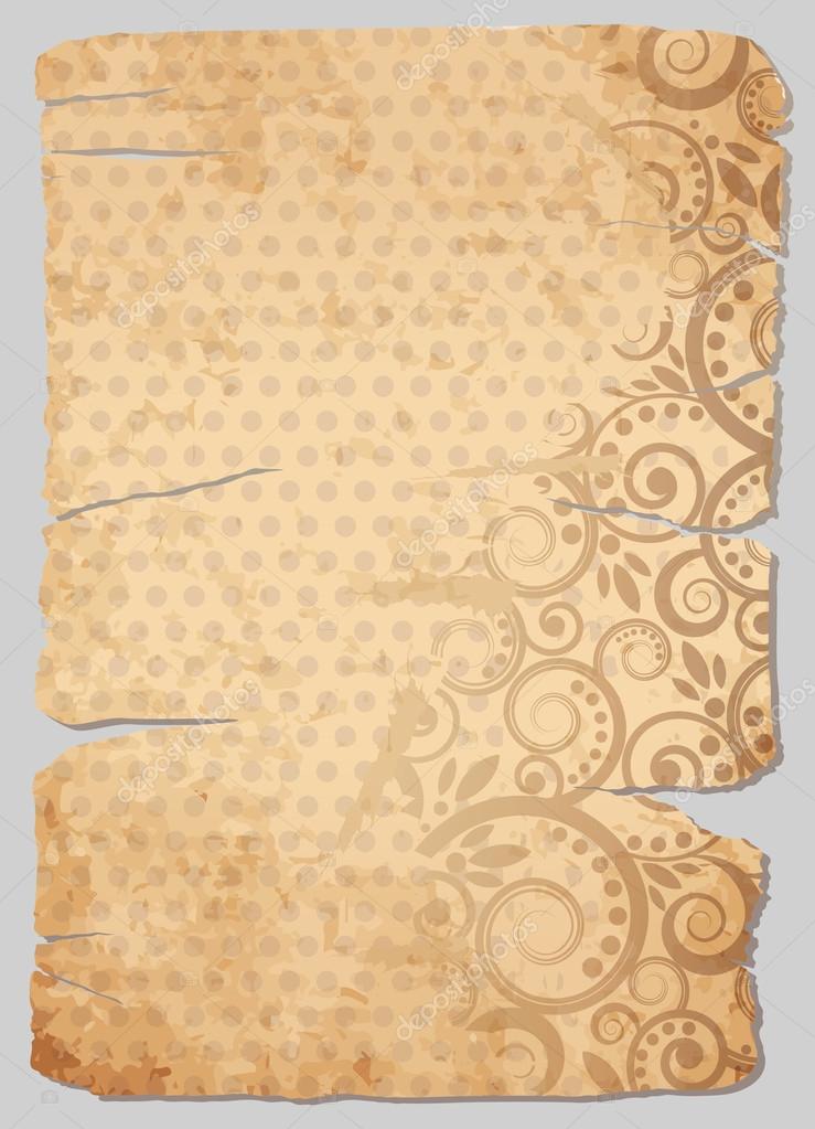Vintage Old Paper, vector illustration Stock Vector Image by ©CaroDi ...