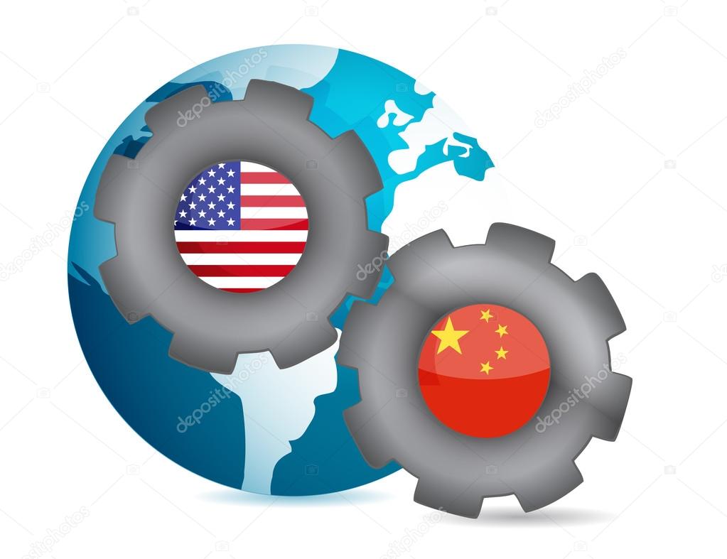 Us and china working together concept Stock Photo by ©alexmillos 12981930