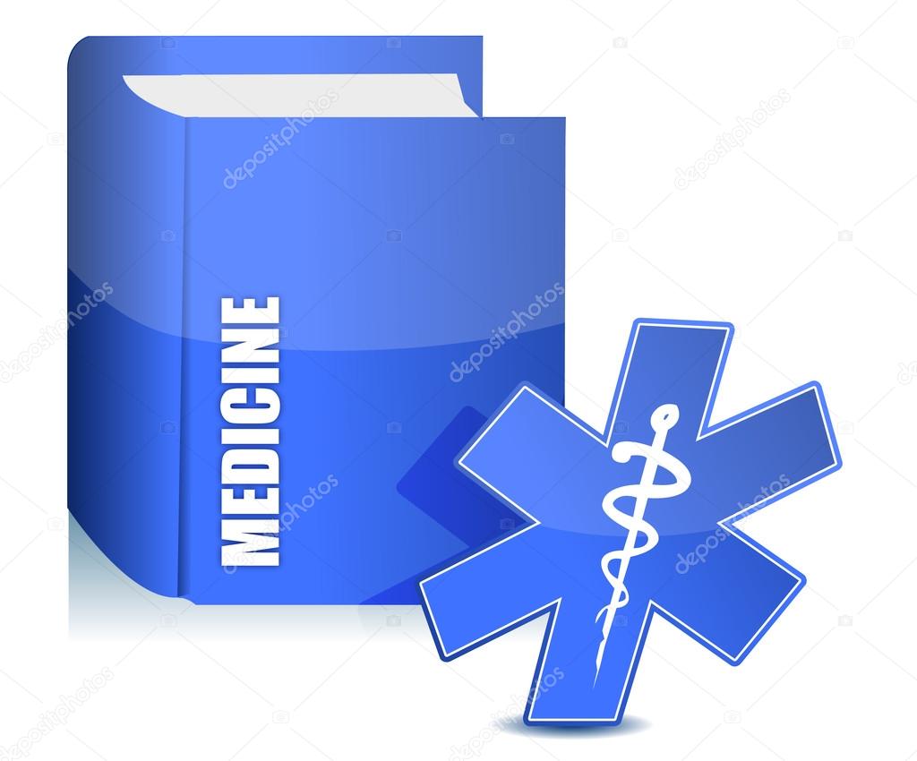 Medical book and symbol illustrations design — Stock Photo © alexmillos ...