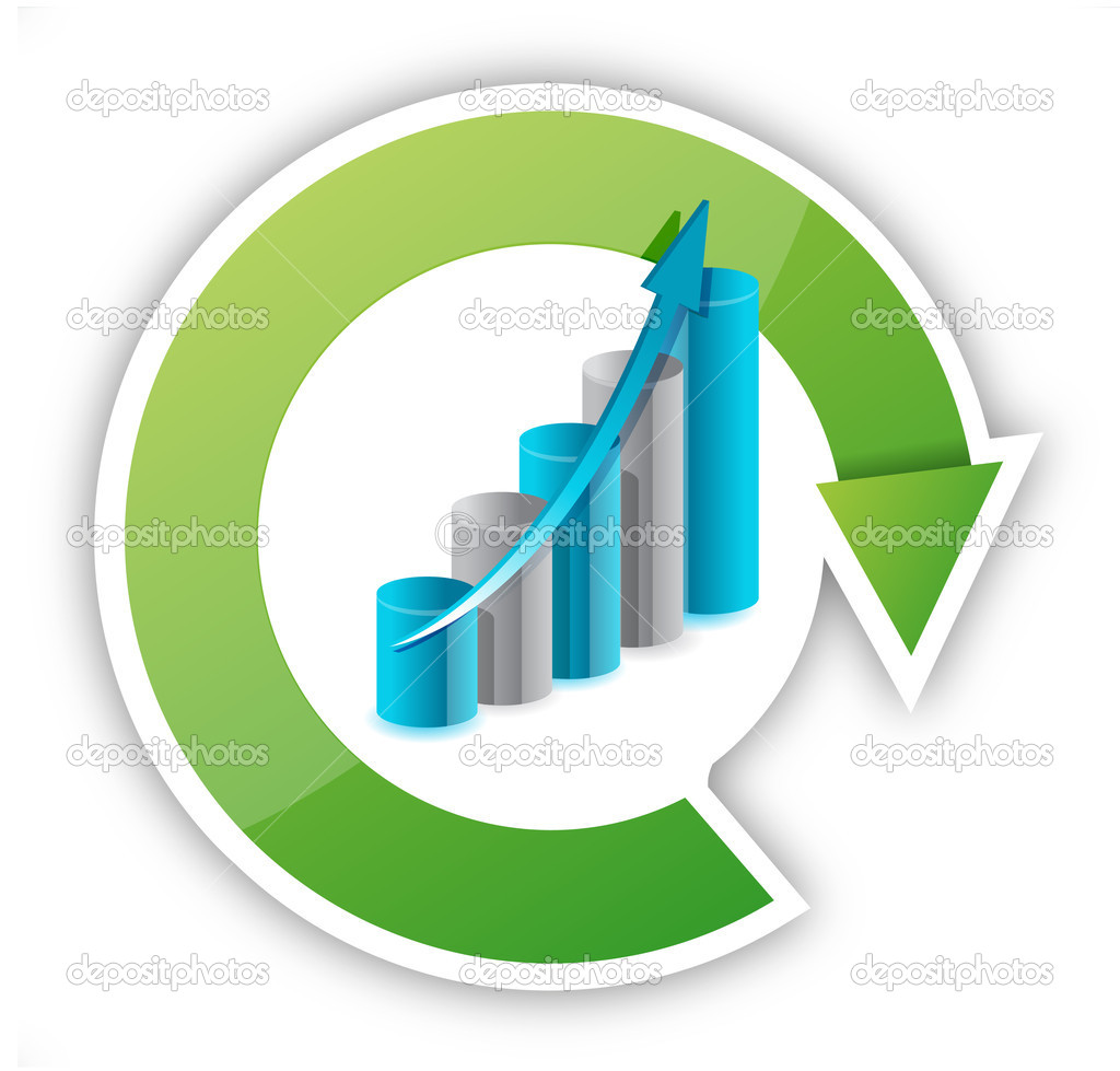 Cycle and graph illustration Stock Photo by ©alexmillos 13661333