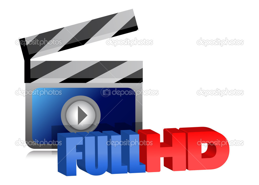 Full HD video sign illustration design — Stock Photo © alexmillos #13771342
