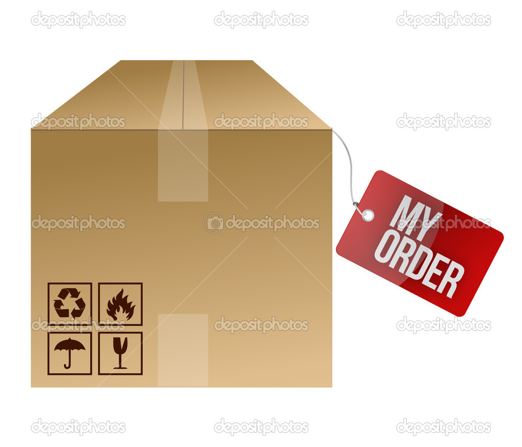 My order shipping box — Stock Photo © alexmillos #15710177