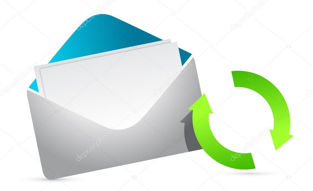 Mail cycle Stock Illustration by ©alexmillos #16043213