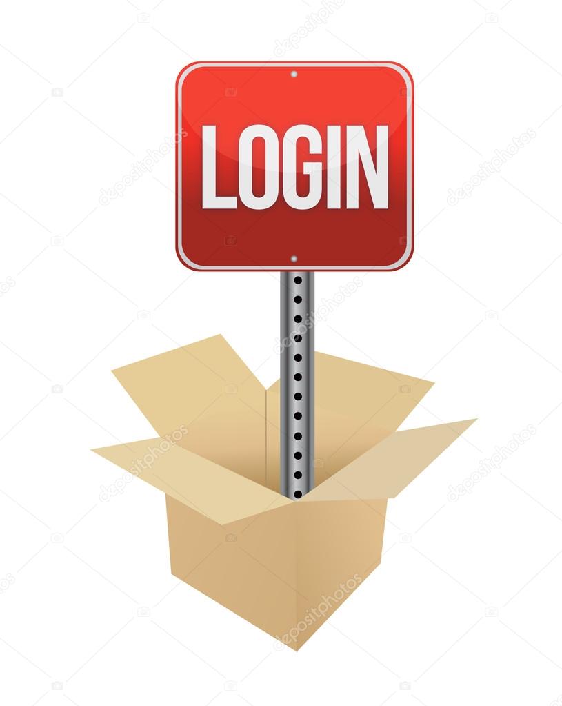 Login sign Stock Photo by ©alexmillos 17010025