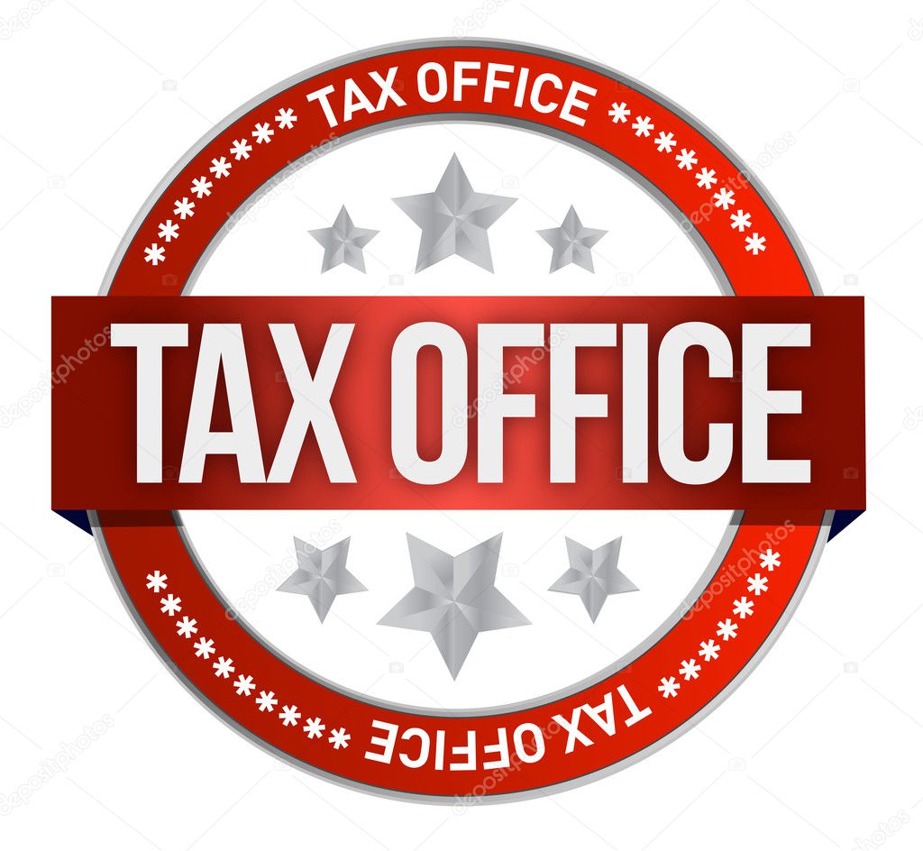 Rubber stamp marked with tax office — Stock Photo © alexmillos #18953947