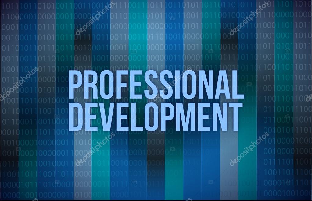 Professional development concept binary Stock Photo by ©alexmillos 19155307