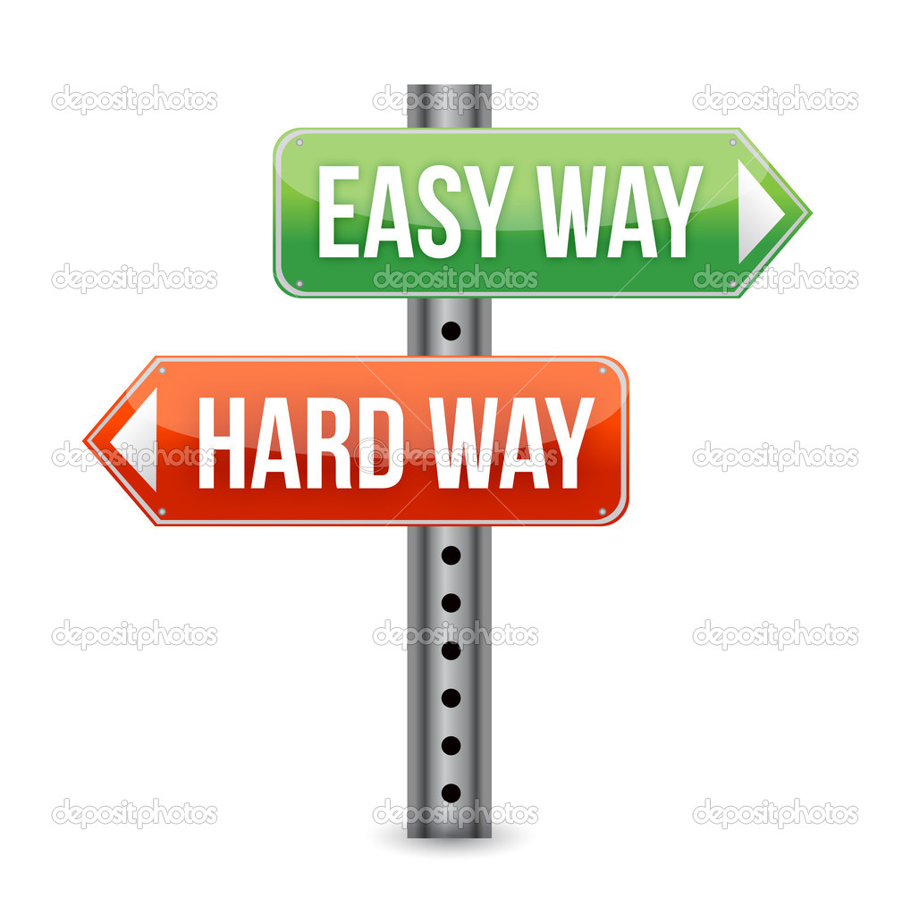 Easy way, hard way Stock Photo by ©alexmillos 19156785