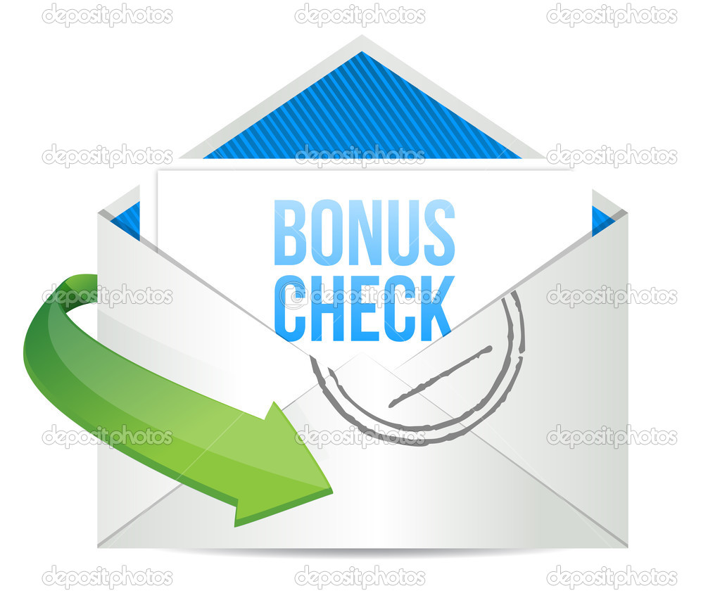 Bonus check Envelope — Stock Photo © alexmillos #22524127