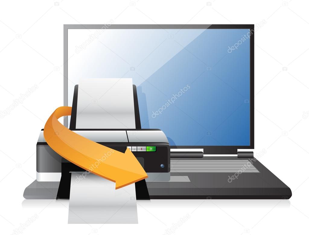 Printer setting tool Stock Illustration by ©alexmillos #22926678