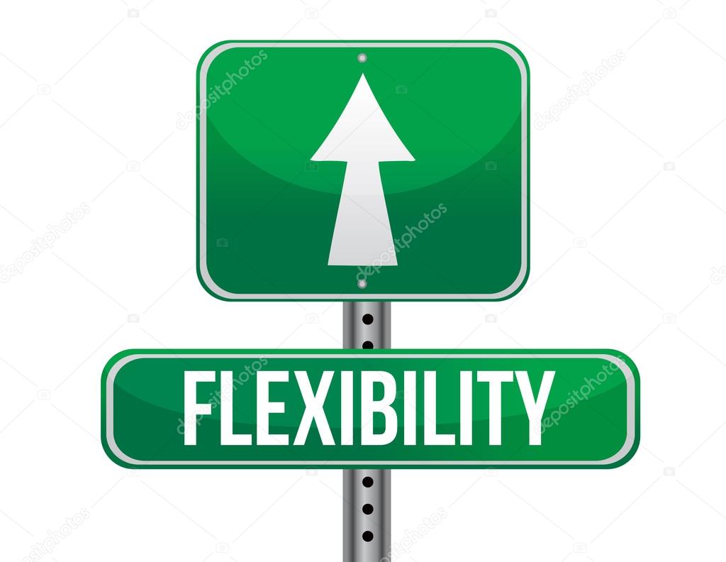 Flexibility road sign illustration design — Stock Photo © alexmillos ...