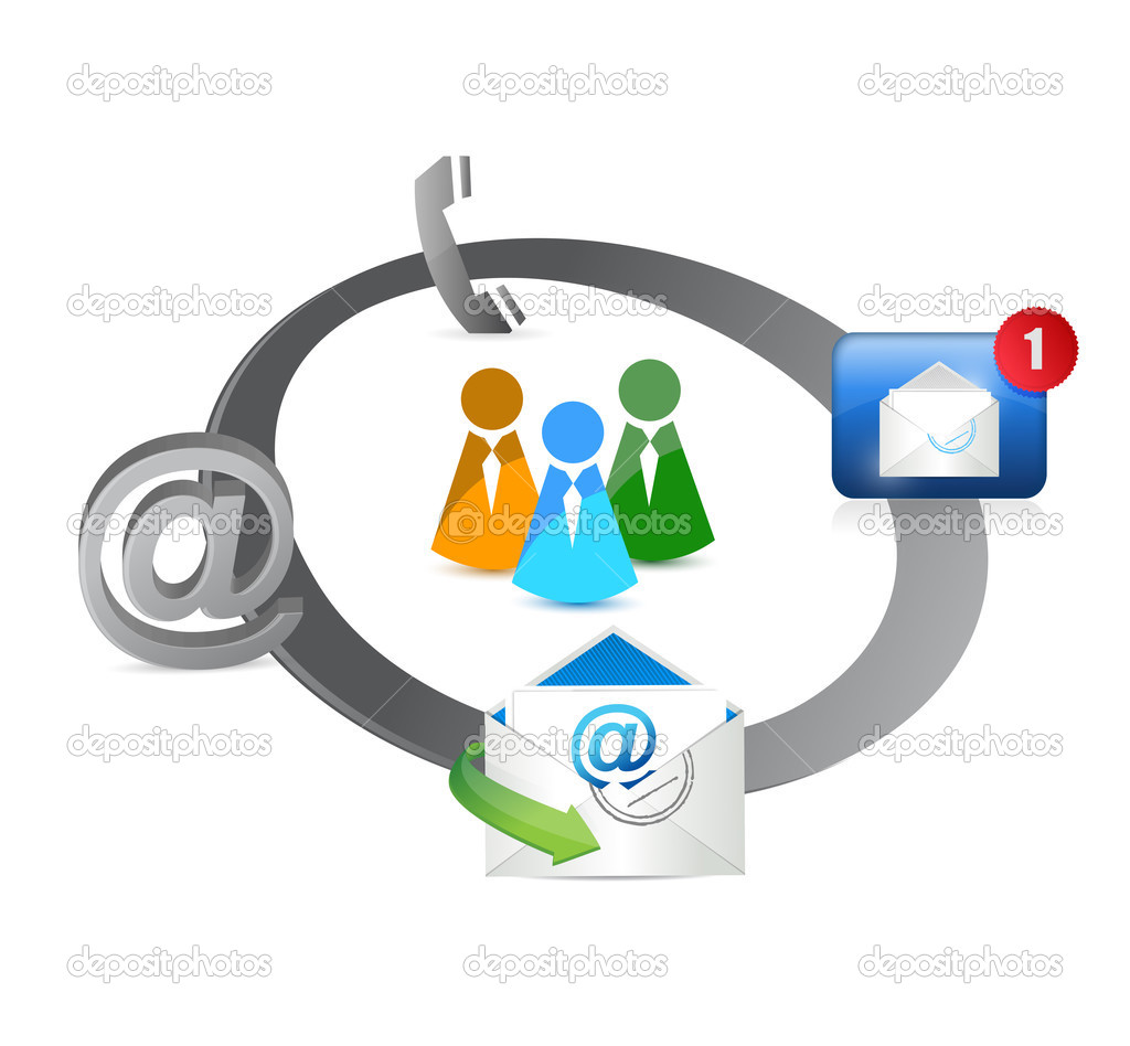 Contact us concept illustration design Stock Photo by ©alexmillos 24498337
