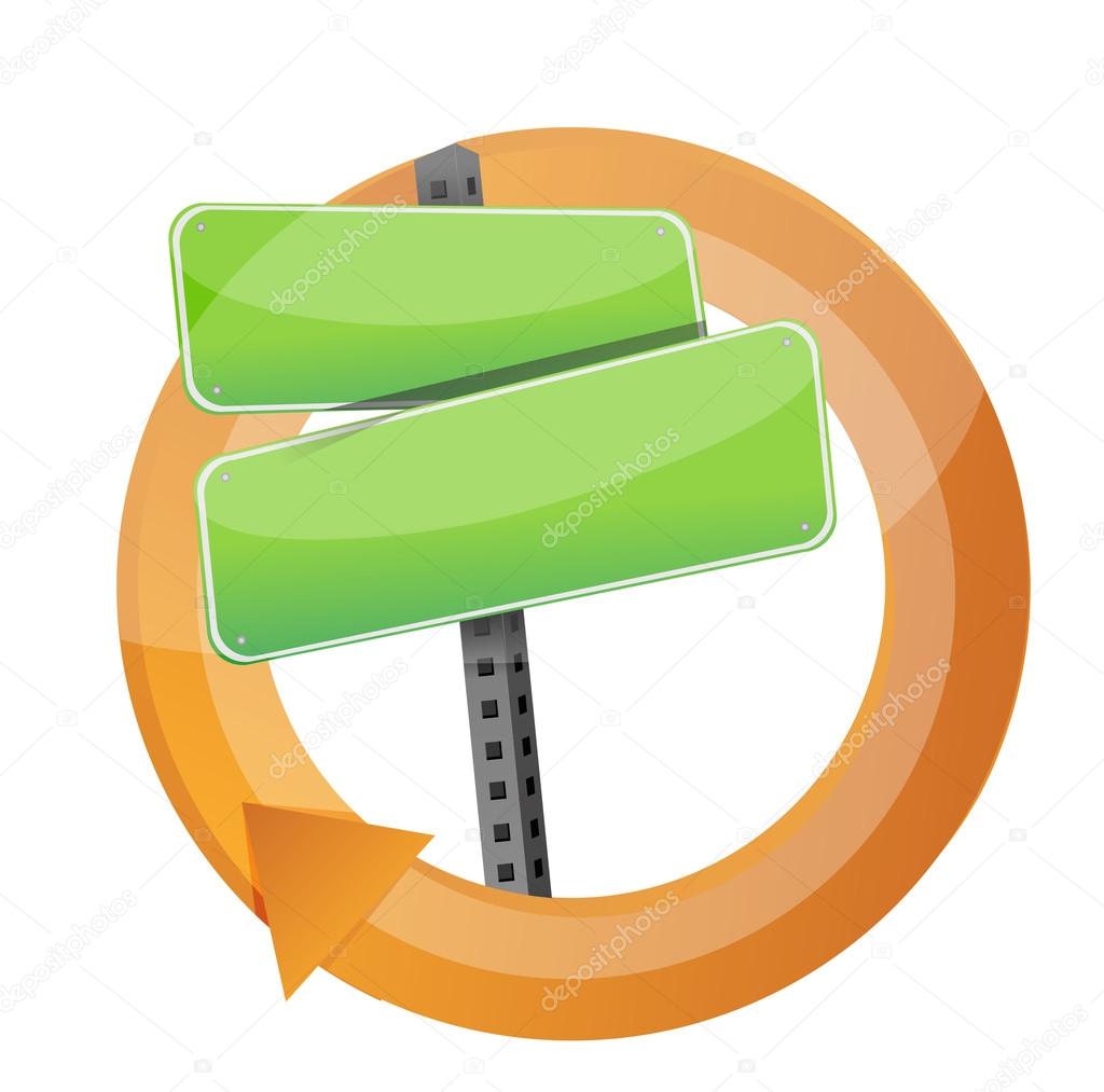 Road sign cycle illustration design Stock Photo by ©alexmillos 25599885