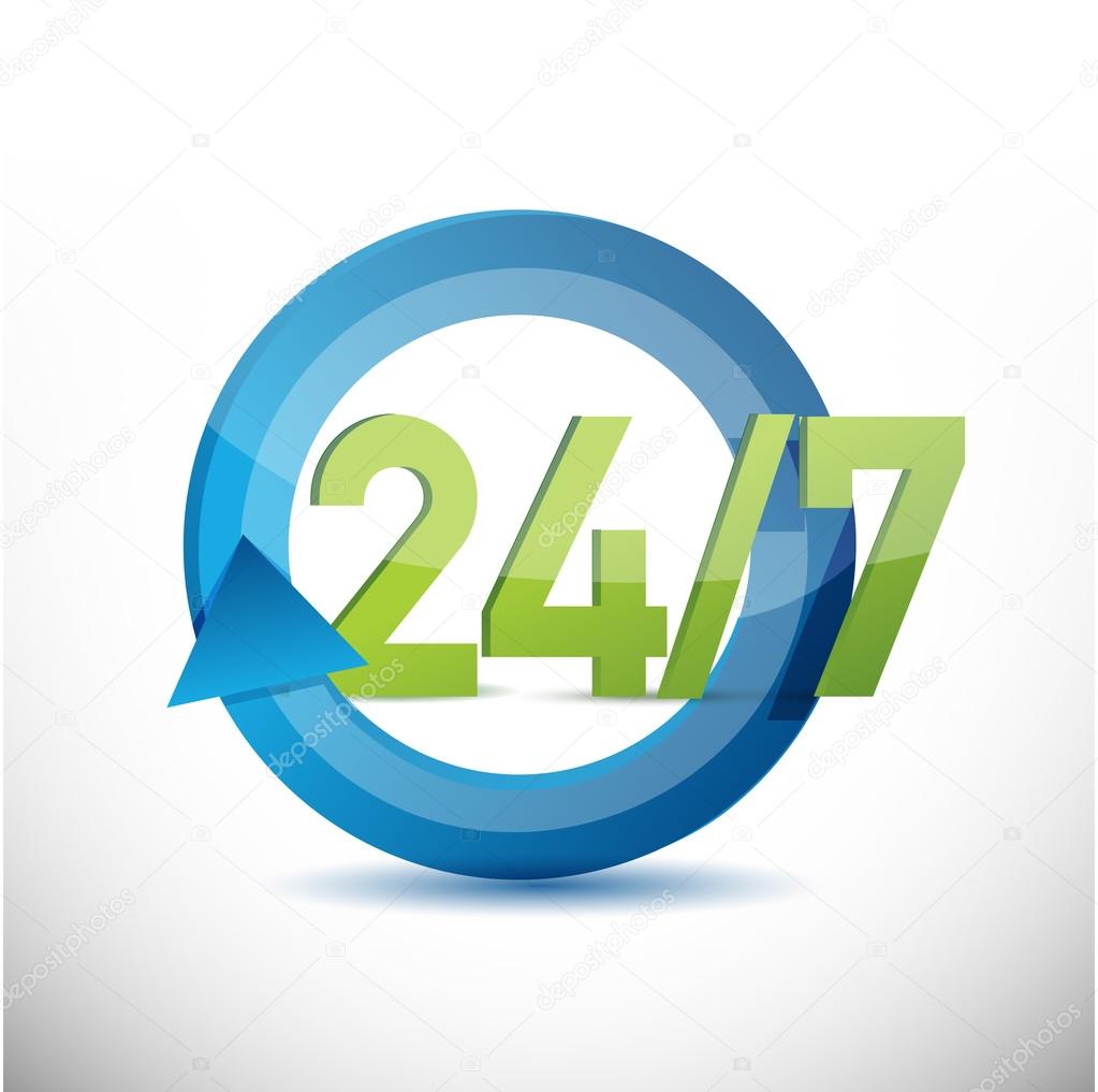 All day service 360 design concept illustration — Stock Photo ...