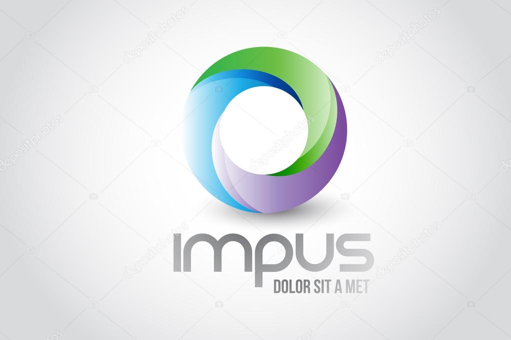 Business round logo symbol illustration — Stock Photo © alexmillos ...