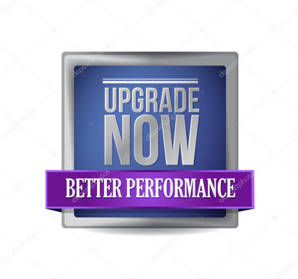 Upgrade now blue shield illustration design — Stock Photo © alexmillos ...